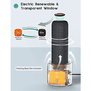 Gun Safe Dehumidifier Afloia Mini Dehumidifier Stick with Heating Base, TOPZ 1+2&T