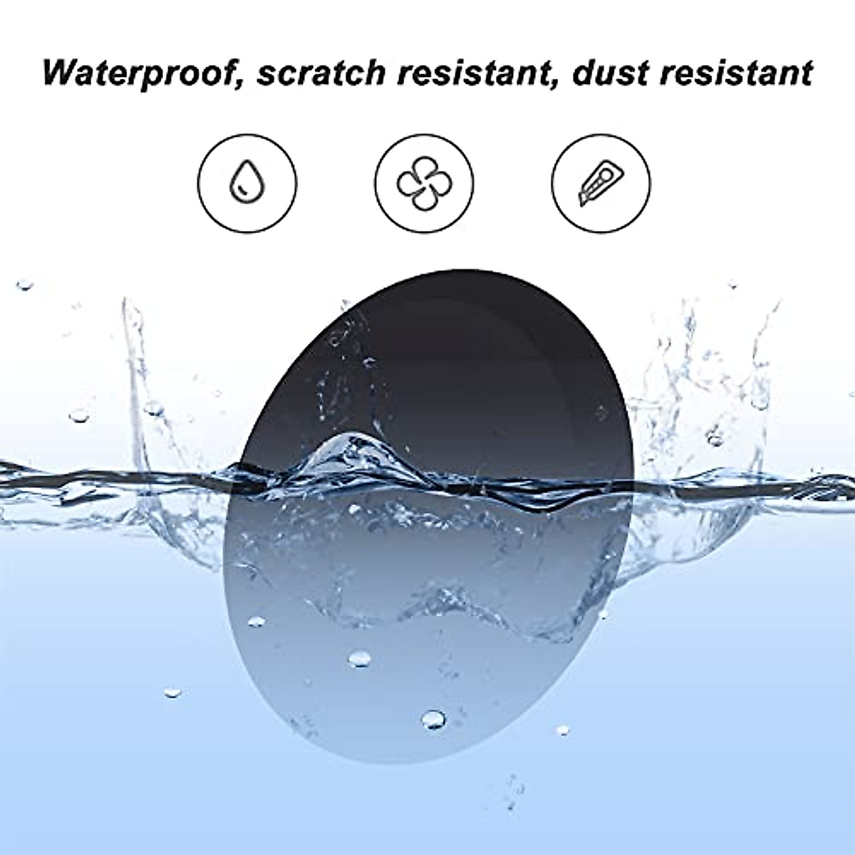 LiZHi Case for Apple Airtag Holder Airtag Case Cover Airtag Sticker Stick on Adhesive Mount Silicone for Tv Remote Car AirTag Phone Case 2 Pack，Black