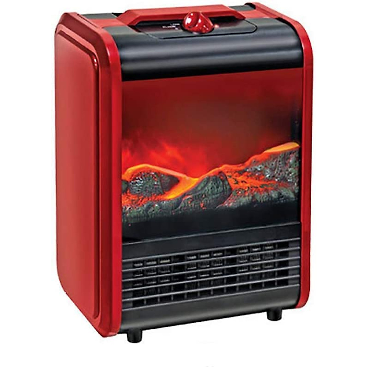 VOMKR Large Electric Stove Fires Freestanding, 1500W Freestanding Indoor Electric Fireplace with Thermostat Control Portable Freestanding Fireplace