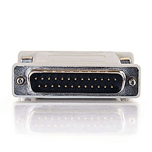 C2G Legrand Null Modem Adapter, DB25 Male to Female RS232 Serial Adapter, Beige 1.5 InchSerial Cable Adapter, 1 Count, C2G 02469