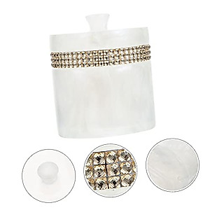 Cabilock Resin Swab Box Toothpick Dispenser Bathroom Canisters Household Cotton Swabs Holder Containers with Lids Office Pen Organizer Home Toothpick Holder Candy Jars with Lids Candy Dish