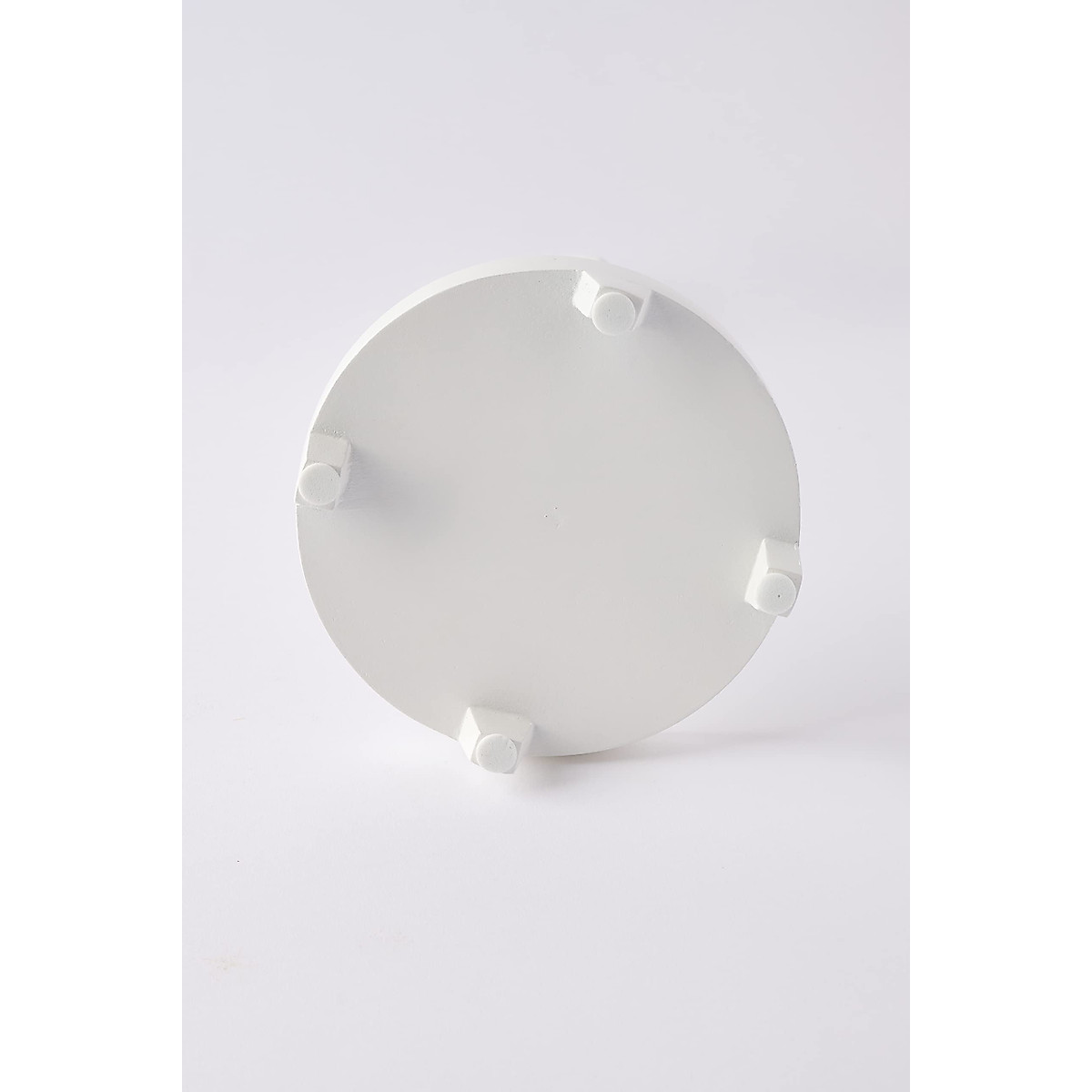 Mud Pie Wooden Paper Towel Holder, White, 16 1/2" x 6" Dia