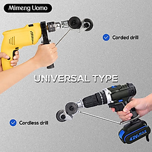 Electric Drill Shears Attachment Plate Sheet Cutter Nibbler for Cutting Aluminium, Iron, Stainless Steel, Copper, or Other Metal Sheets, Tin Cutters for Drill, Saving Accessory Retrofit Cutter