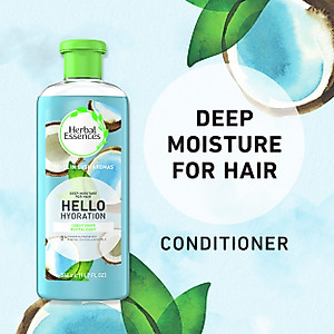 Herbal Essences Hello Hydration Conditioner, Deep Moisture for Hair, 11.7 Fluid Ounces, Coconut Scent, Paraben Free, Dermatologist Tested, Cruelty Free