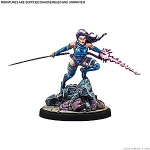 Atomic Mass Games Marvel: Crisis Protocol Emma Frost and Psylocke Character Pack - Psychic Mutants Unleashed! Tabletop Superhero Game, Ages 14+, 2 Players, 90 Minute Playtime, Made