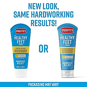 O'Keeffe's Healthy Feet Intense Renewal Cream with Alpha Hydroxy Acid; Softens and Exfoliates Extremely Dry; Callused Feet; 3oz Tube (Pack of 1)