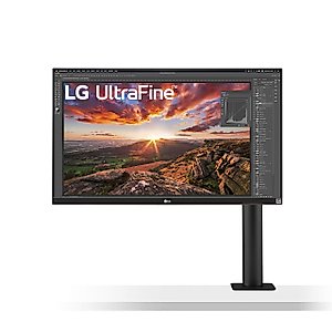 LG 27UN880-B – 27” UHD (3840 x 2160) Ergo IPS Ultrafine Monitor with sRGB 99% Color Gamut, VESA DisplayHDR 400 and USB Type-C (60W PD) -Black (Renewed)