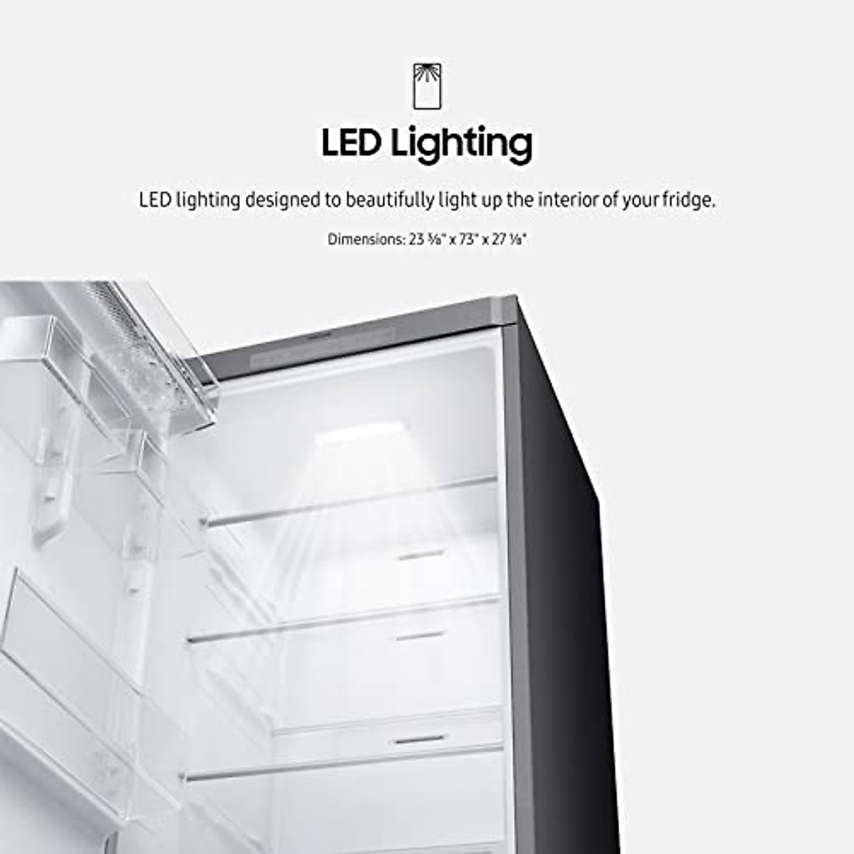 SAMSUNG 12.0 Cu Ft BESPOKE Compact Refrigerator w/ Bottom Freezer, Flexible Slim Design for Small Spaces, Even Cooling, Reversible Door, LED Lighting, Energy Star Certified, RB12A300641/AA, Navy Glass