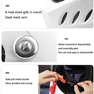 Retro Full-Face Motorcycle Helmet Women's Street Bike Helmet Girl Breathable in Summer DOT/ECE Approved Men's ATV Adult Moped Racing Crash Helmet Flip-Up Visor Motocross Helmets, M-XL