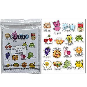 400 Pieces Punny Rewards Stickers Punny Labels Motivational Stickers Inspiration Positive Accents Words Stickers Cartoon Animal Stickers Cute Incentive Stickers for Kids Teacher School Classroom
