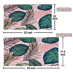 Winmany Baby Diaper Changing Pad Cover Palm Leaves Cradle Mattress Sheets Nursery Changing Mat Cover Breathable Changing Table Cover 32''X 16''（Cover Only, Pad Not Included）