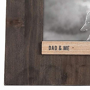 Foreside Home & Garden Dark Wood Dad and Me 4 x 6 inch Wood Picture Frame