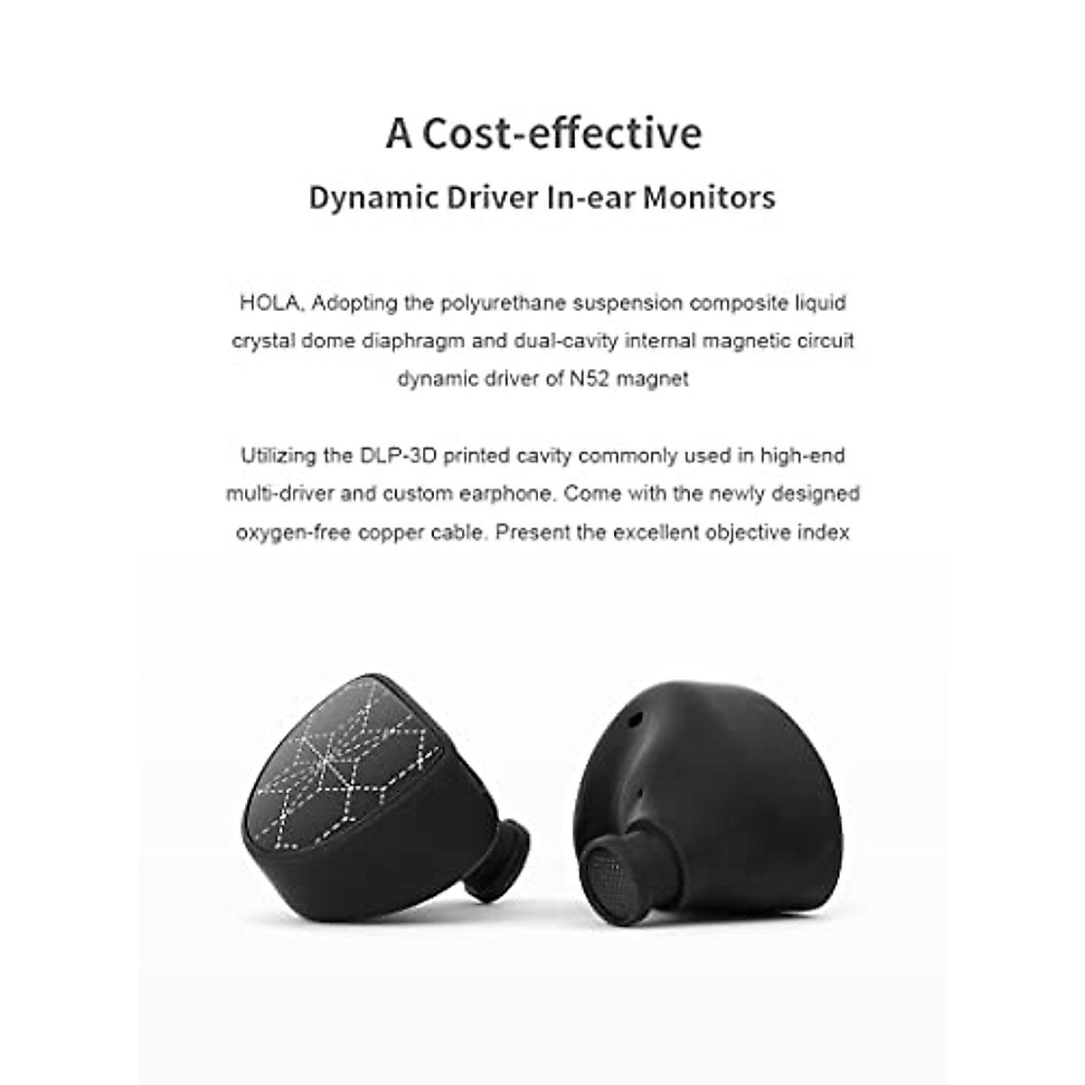 Truthear HOLA Earphone Dynamic in-Ear Minitors with 0.78 2Pin Interchangeable Cable