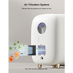 MOMSSY 4-in-1 UV Cleaner and Dryer for Baby Bottles, 18L Bottle Cleaner and Dryer with Touch Control & Auto-Off Safety for Cup/Toothbrush/Beauty Tools/Tableware/Pacifier