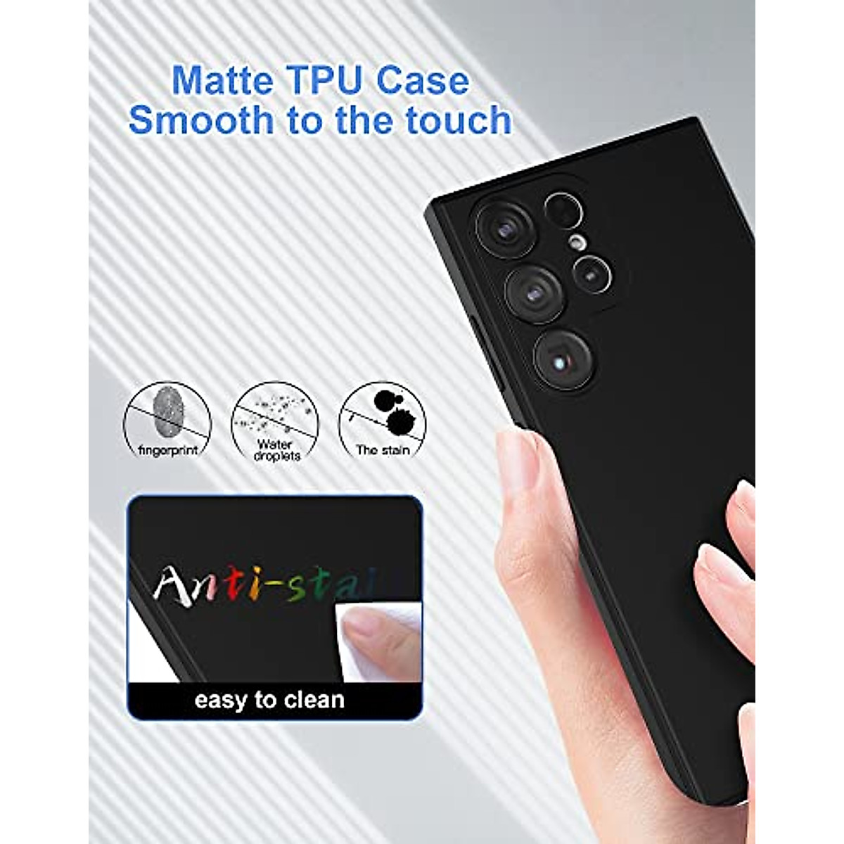 Foluu Silicone Case for Samsung Galaxy S23 Ultra, Liquid Gel Rubber Bumper Case with Soft Microfiber Lining Cushion Slim Hard Shell Shockproof Protective Cover for Galaxy S23 Ultra 5G 2023 (Black)