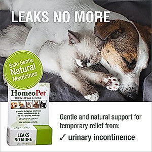 HomeoPet Leaks No More, Urinary Incontinence Relief for Pets, 15 Milliliters