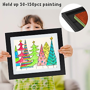 Golden State Art, 10x12.5 Kids Art Frames, Front-Opening, Great for Kids Drawings, Artworks, Children Art Projects, Schoolwork, Home or Office (Black, Set of 2)