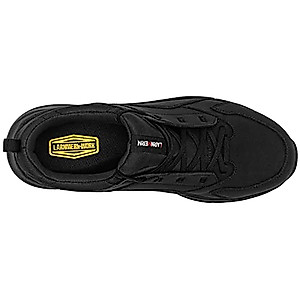 LARNMERN Non Slip Work Shoes for Men Fashion Walking Sneakers Kitchen Chef Shoe Waterproof Food Service Restaurant Slip Resistant Comfortable Leather Casual Athletic Tennis Shoes/10.5/Black