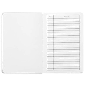 Minimalism Art, Premium Hard Cover Notebook Journal, Classic 5" x 8.3", 122 Numbered Pages, Gusseted Pocket, Ribbon Bookmark, Extra Thick Ink-Proof Paper 120gsm, San Francisco (Dotted, Pink)