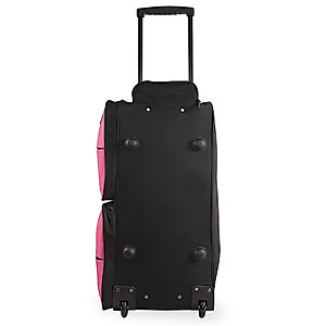 Pacific Coast Signature 30" Large Rolling Duffel Bag, Pink, One Size