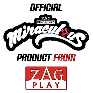 Miraculous Ladybug - Huggie Hideaway Tikki, 16.5-inch Red Plush Pillow, Super Cute Soft Stuffed Toy for Kids with Large Zipper Secret Pocket in The Back (Wyncor)