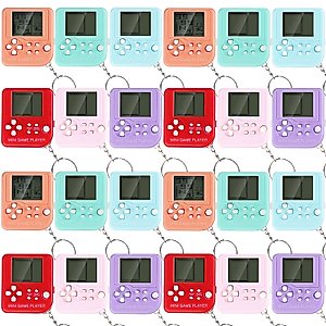 Homaisson Video Game Party Favors: Video Game Keychain, Multi Colors Gamer Party Supplies, Video Game Party Decor, Gift Ideal for Kid (24PCS-A)