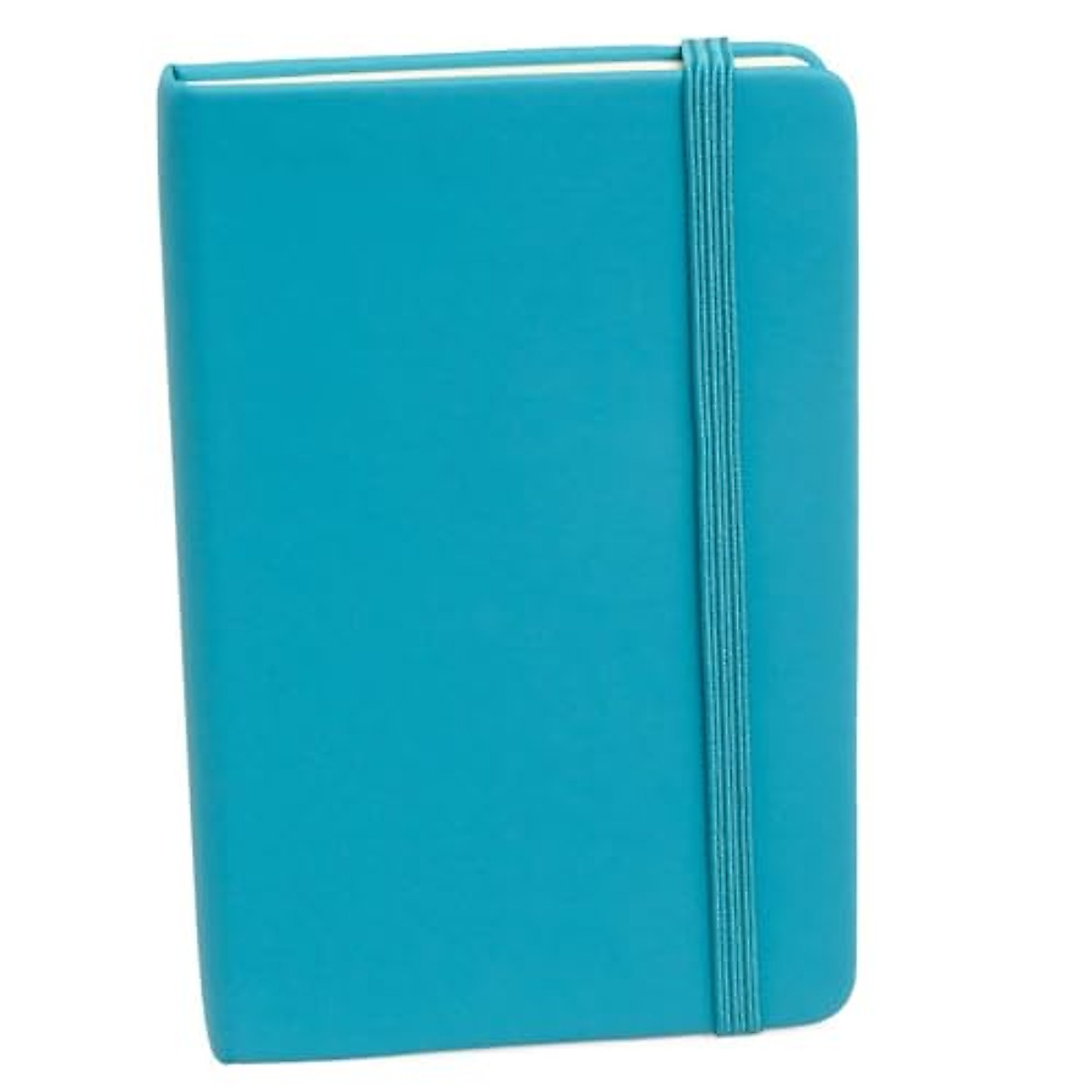 A6 Pocket Size Mini Notebooks with Hardcover - Ruled Small Journal Set for School, Home & Office - 124 pages (3.7" x 5.7") with Inner Pocket (Turquoise, 3 Pack)