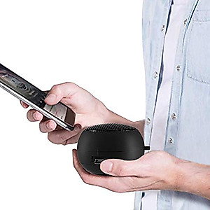 Portable Speaker, Mini USB Speaker with 3.5mm Jack on Bottom for Mobilephone PC Laptop MP3(Black)