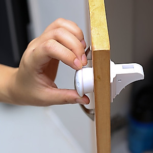 Magnetic Cabinet Lock Keys Replacement - Extra Strong Magnets for Most Brands of Child Safety Cabinet and Drawer Locks, Adhesive Surface Included on Key Holder