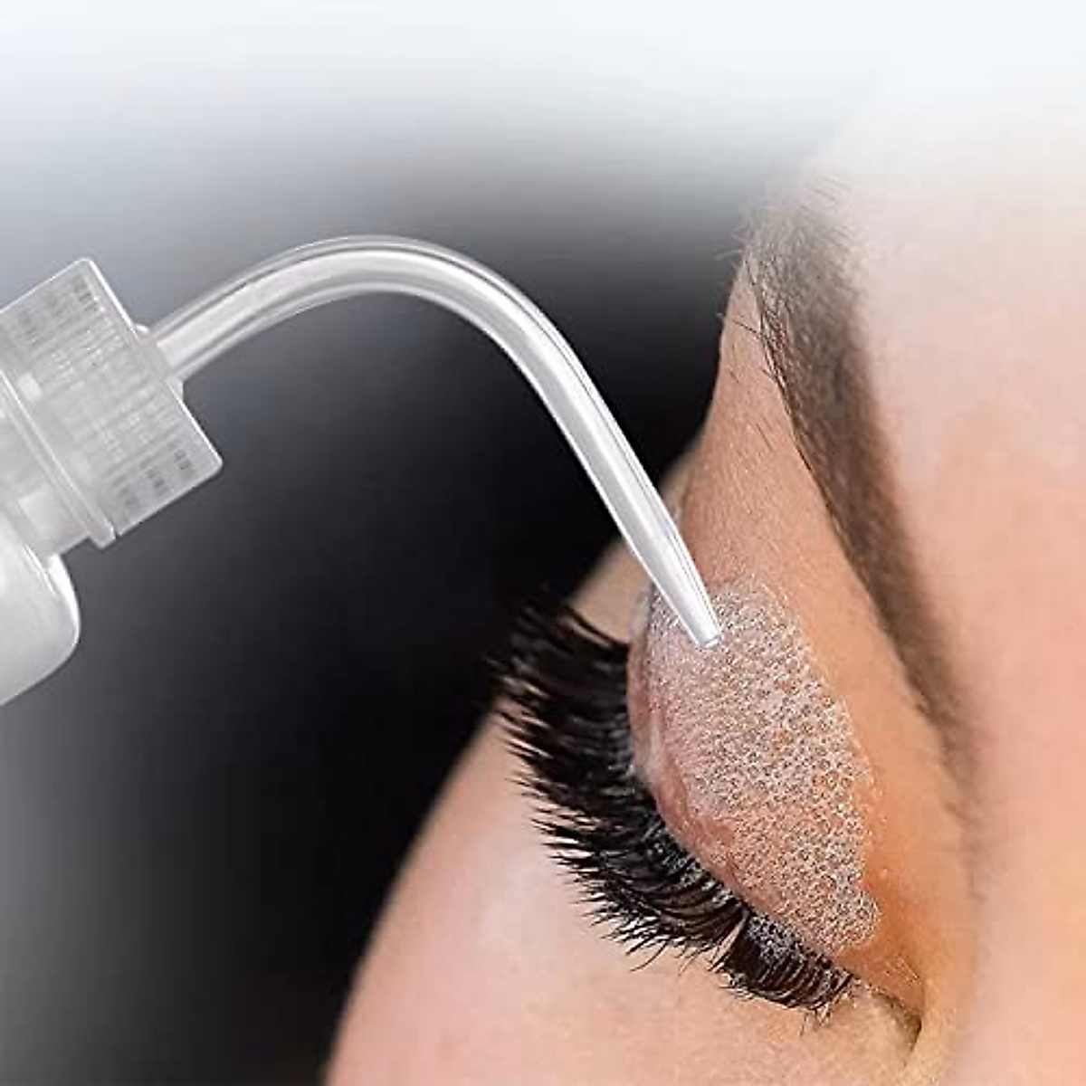 JASSINS Lash Shampoo for Lash Extensions, Eyelash Extension Cleanser Kit,100ml Shampoo/Cleaning Brush/Rinse Bottle/Mascara Brush/Eye Pads,No stimulation,For Professional & Self Use