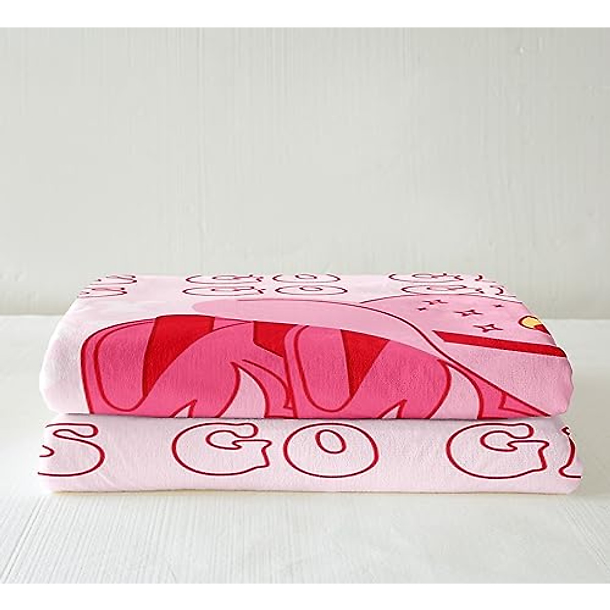 Pink Cowgirl Fleece Blanket,Cowgirl Gifts for Girls Western Throw Blanket for Bed Couch 40"X50",Cowboy Boots Hat Sherpa Blanket for Kids Women Wild West Theme Flannel Blanket Soft Lightweight