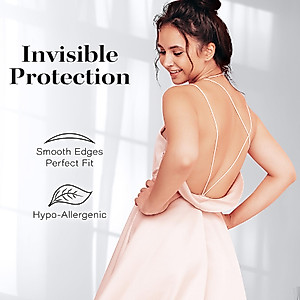 QUXIANG 4 Pairs Pasties Women Nipple Covers Reusable Adhesive Silicone Nippleless Covers Bra for Dress Cream (2 Round+2 Flower)