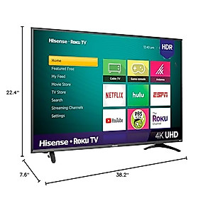 Hisense 43R7E 43-inch 4K Ultra HD Roku Smart LED TV HDR (2019)