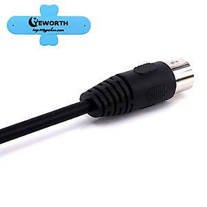 MIDI Cable, Yeworth Premium 5ft/1.5m 5 Pin DIN Male to Female Audio MIDI/at Adapter Extension Cable for Electrophonic Bang & Olufsen, Naim, Quad.Stereo Systems