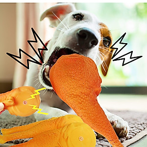 Chicken Leg Piece Squeaky Dog Toy, Interactive Play, Use for Chew, Relief for Anxiety & Boredum for Small,Medium,Large- Best for Gift