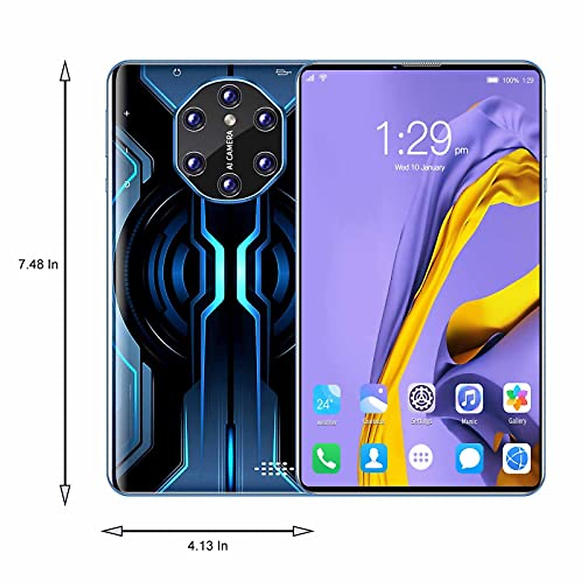 Tablet Laptop,HD Tablet WiFi Bluetooth Android Voice Call Game Tablet,7Inch IPS Display Screen,WiFi,2GB RAM+16GB ROM,4000mAh,Android 5.1 System