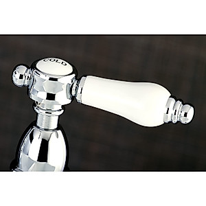 Kingston Brass KS1171BPL Bel-Air Bridge Kitchen Faucet, 8-3/4" In Spout Reach, Polished Chrome