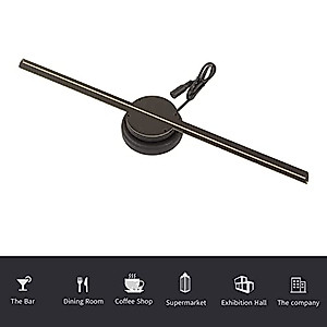 3D Hologram Fan, 40cm 3D Hologram Projector Advertising Machine with 224 LED Lamp, WiFi APP Remote 3D Hologram Display, for Exhibitions, Parties, Bar, Shopping Malls(US)