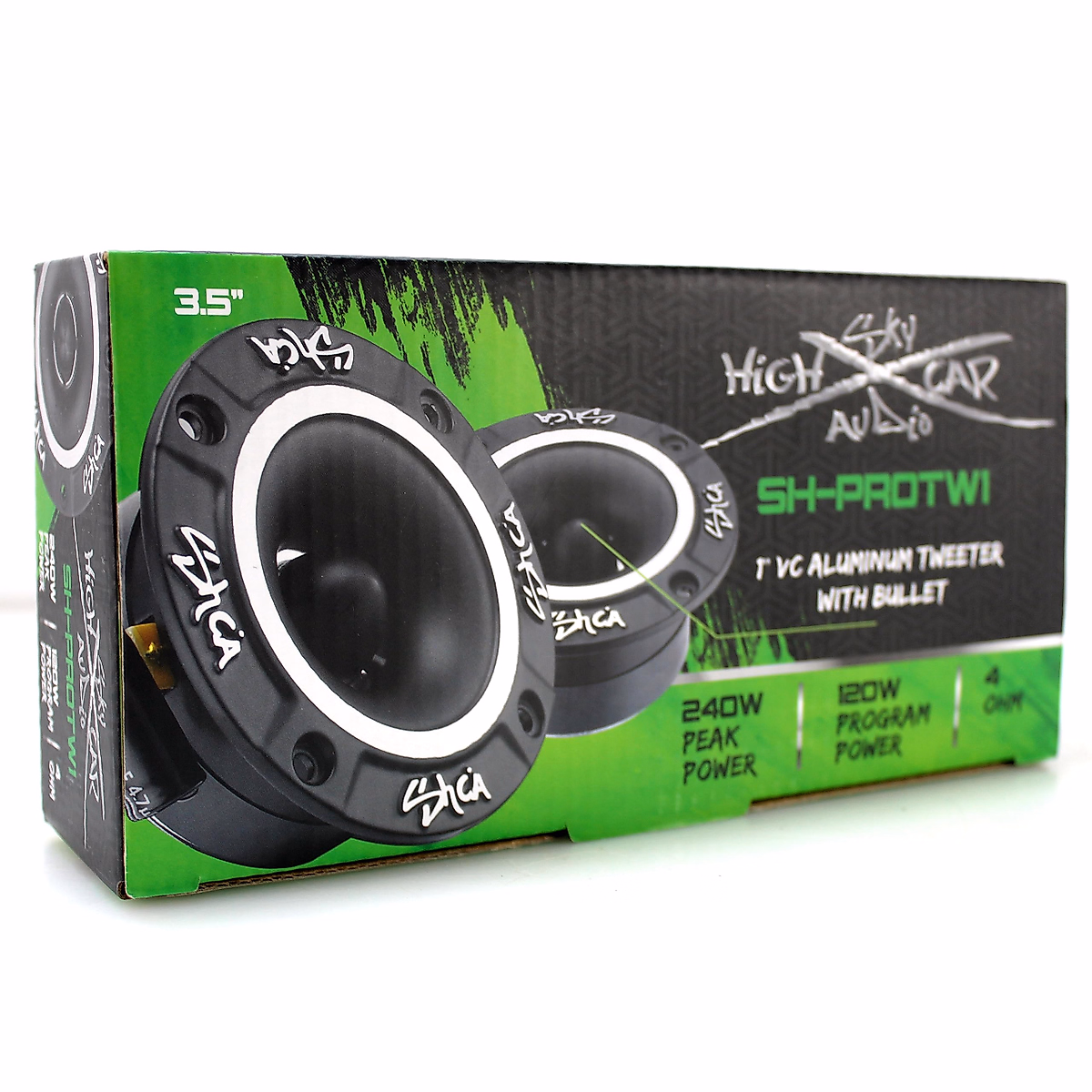 Sky High Car Audio SHCA TW1 Pro Audio Mini Bullet Tweeter 1" VC 4 ohm (Pair)