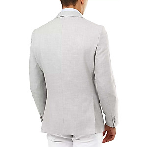 Tommy Hilfiger Mens Conrad Slim Fit Suit Separate Two-Button Blazer Gray 42R
