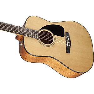 Fender CD-60 Dreadnought V3 Acoustic Guitar, with 2-Year Warranty, Natural, with Case