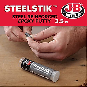 J-B Weld 8267 SteelStik Steel Reinforced Epoxy Putty Stick - 2 oz.