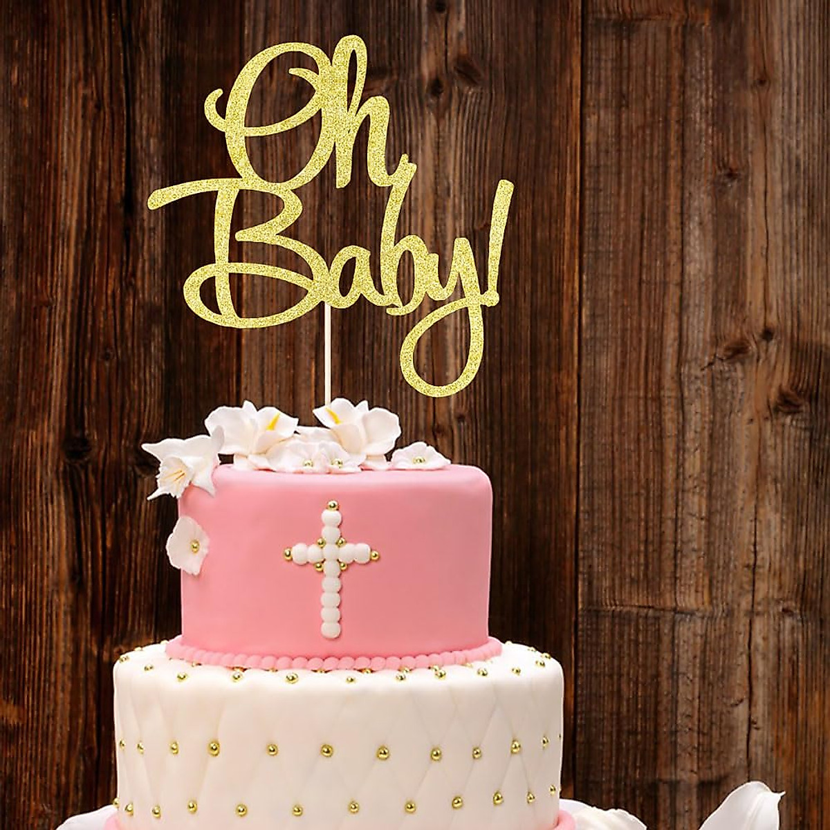 Auteby Oh Baby Cake Topper - Baby Shower For boys and girls