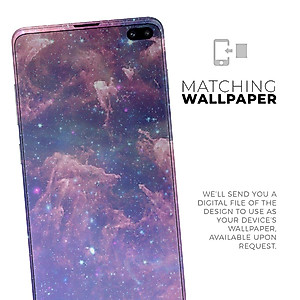 DesignSkinz Colorful Nebula Protective Vinyl Decal Wrap Skin Cover Compatible with The Samsung Galaxy S20 (Screen Trim & Back Glass Skin)