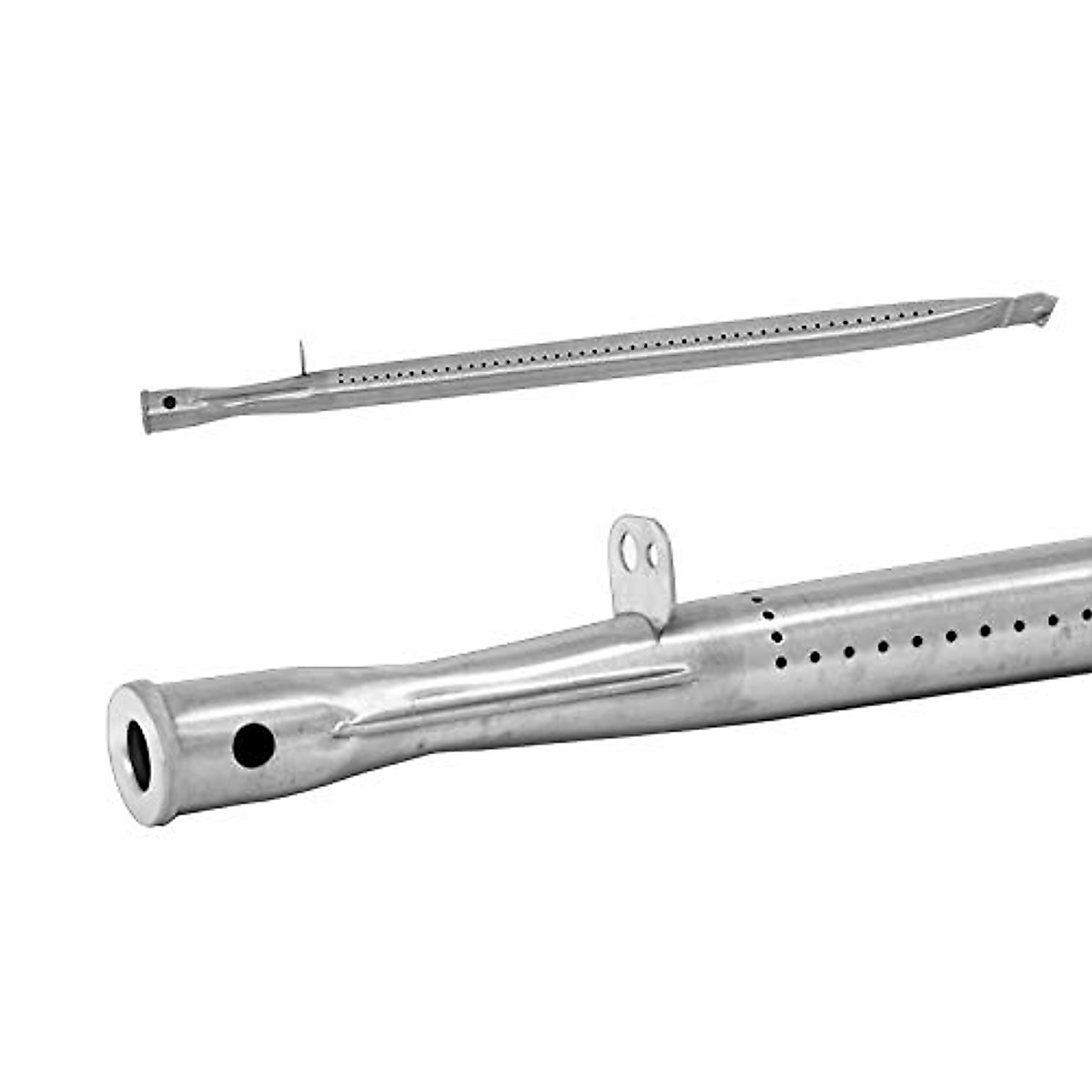 Kalomo Grill Heat Plates Shields Gas Grill Burners BBQ Grill Replacement Parts for Chargriller 3001 5050, 5650, 5252, 3008, 3030, 4000, King Griller 3008, 5252, Burner Pipe Tube with Hanger Brackets