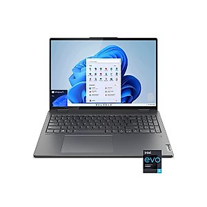 Lenovo Yoga 7i Touch 2-in-1 Laptop, 16" WQXGA(2560 x 1600) Display, 12th Gen Intel 12-Core i5-1240P, 8GB RAM, 512GB PCIe SSD, Backlit, FP Reader, WiFi 6, Type-C, HDMI, Win 11 Pro