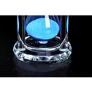 15 Minute Kitchen timer, Blue Elegant Crystal Sand Timer Egg Hourglass For Kids Home School