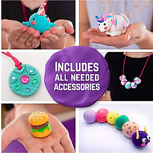 GirlZone Air Dry Clay Ultimate Craft Kit, Over 100 Piece Kids Modeling Clay Set, Air Dry Clay for Kids with No Baking Required, Arts & Crafts for Girls Age 3+ (Regular Size)