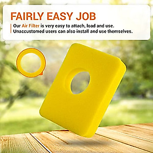 BlueStars 6 Pcs 799579 Air Cleaner Foam Filter - Replaces for BS 4248 5434 799579 - Fits for 09P602 09P702 550e-550ex Series 09P000, 08P000 Engine Lawn Mower