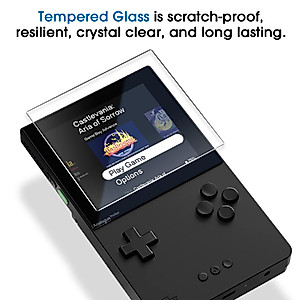 amFilm Screen Protector Compatible with analogue pocket, Anti-Scratch,Easy Installation, Tempered Glass, 2 Pack